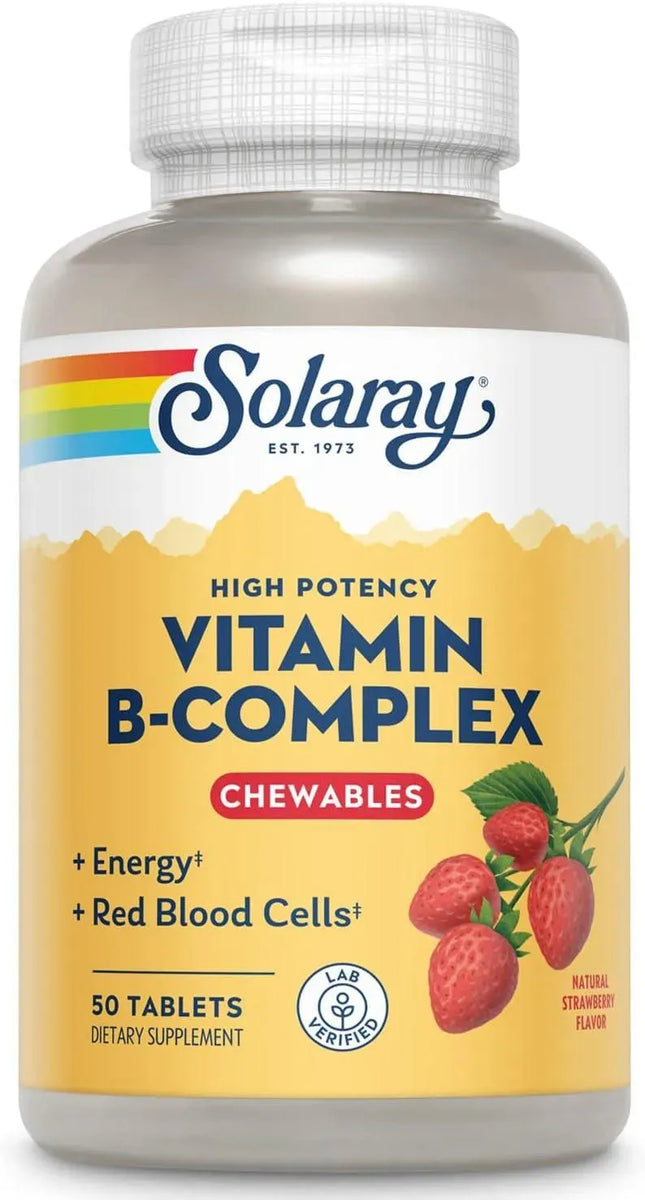 Solaray Vitamin B-Complex Chewables 50 Tabletas Masticables – The Red ...