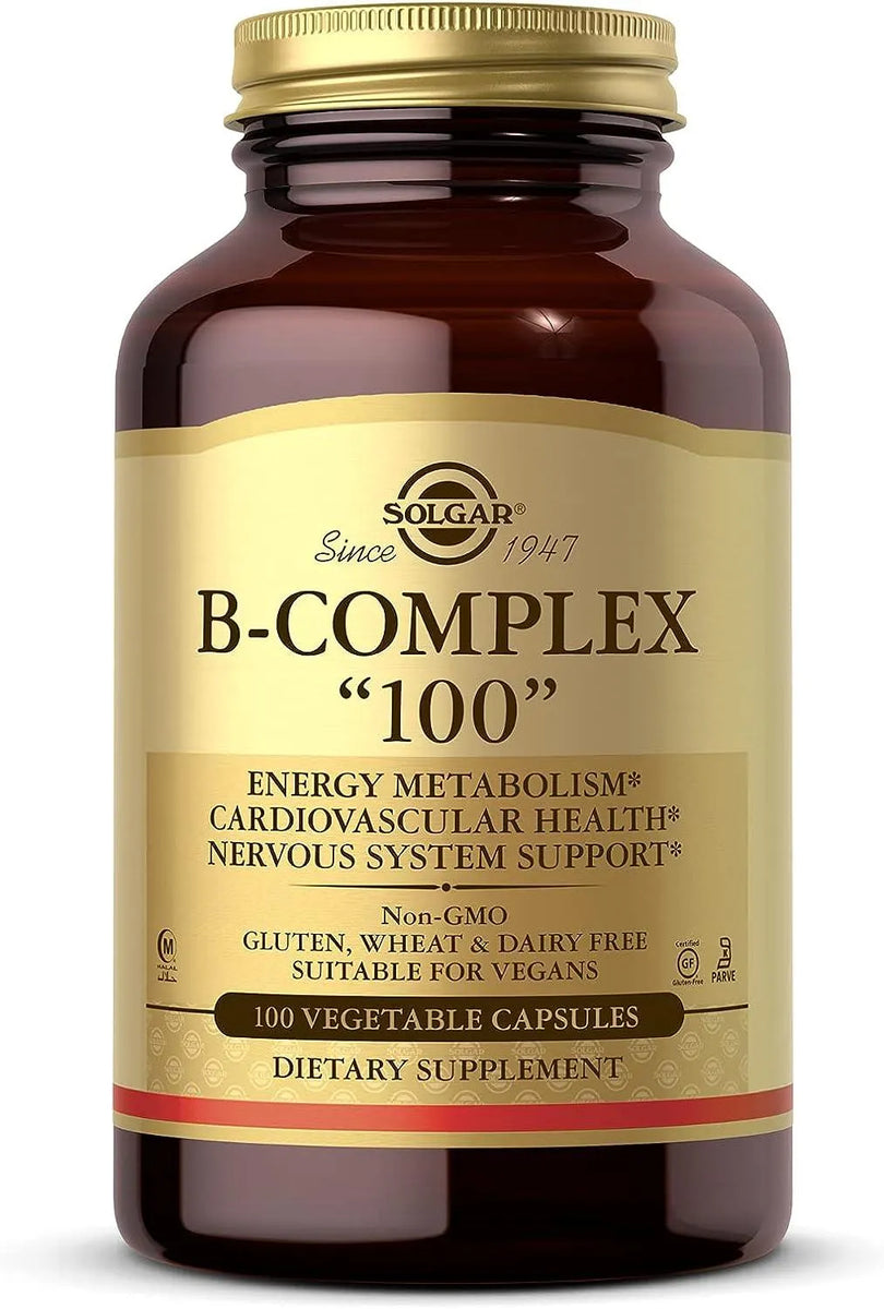 Solgar B-Complex "100" - 100 Capsulas – The Red Vitamin MX