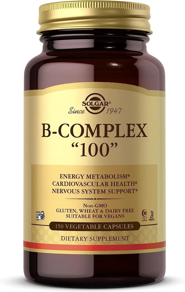Solgar B-Complex "100" 150 Capsulas – The Red Vitamin MX