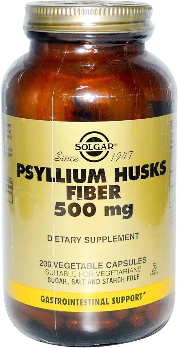 SOLGAR Fiber Psyllium Husks 500Mg. 200 Capsulas – The Red Vitamin MX