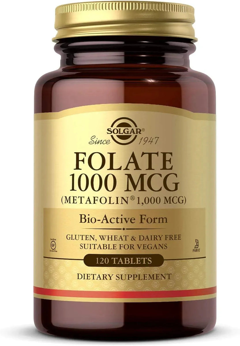 Solgar Folate 1000mcg 120 Tabletas – The Red Vitamin MX