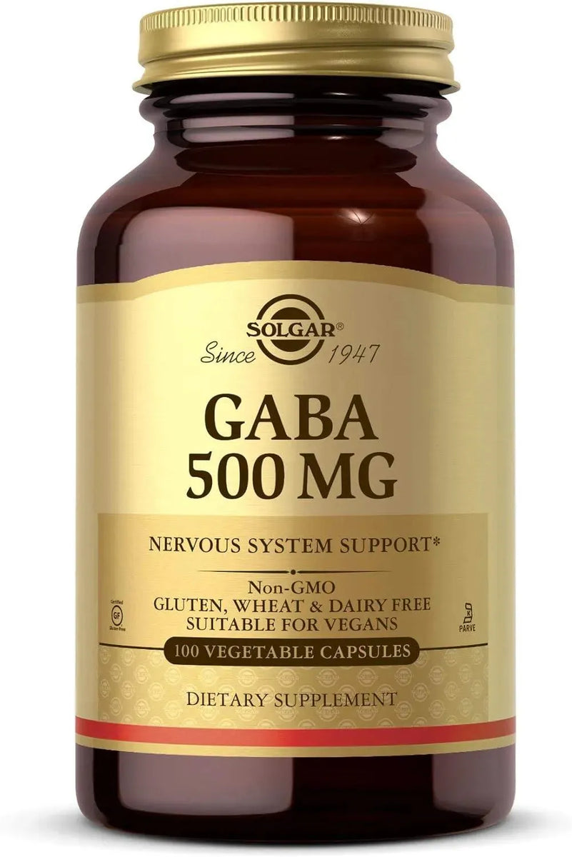 Solgar GABA 500Mg. 100 Capsulas – The Red Vitamin MX