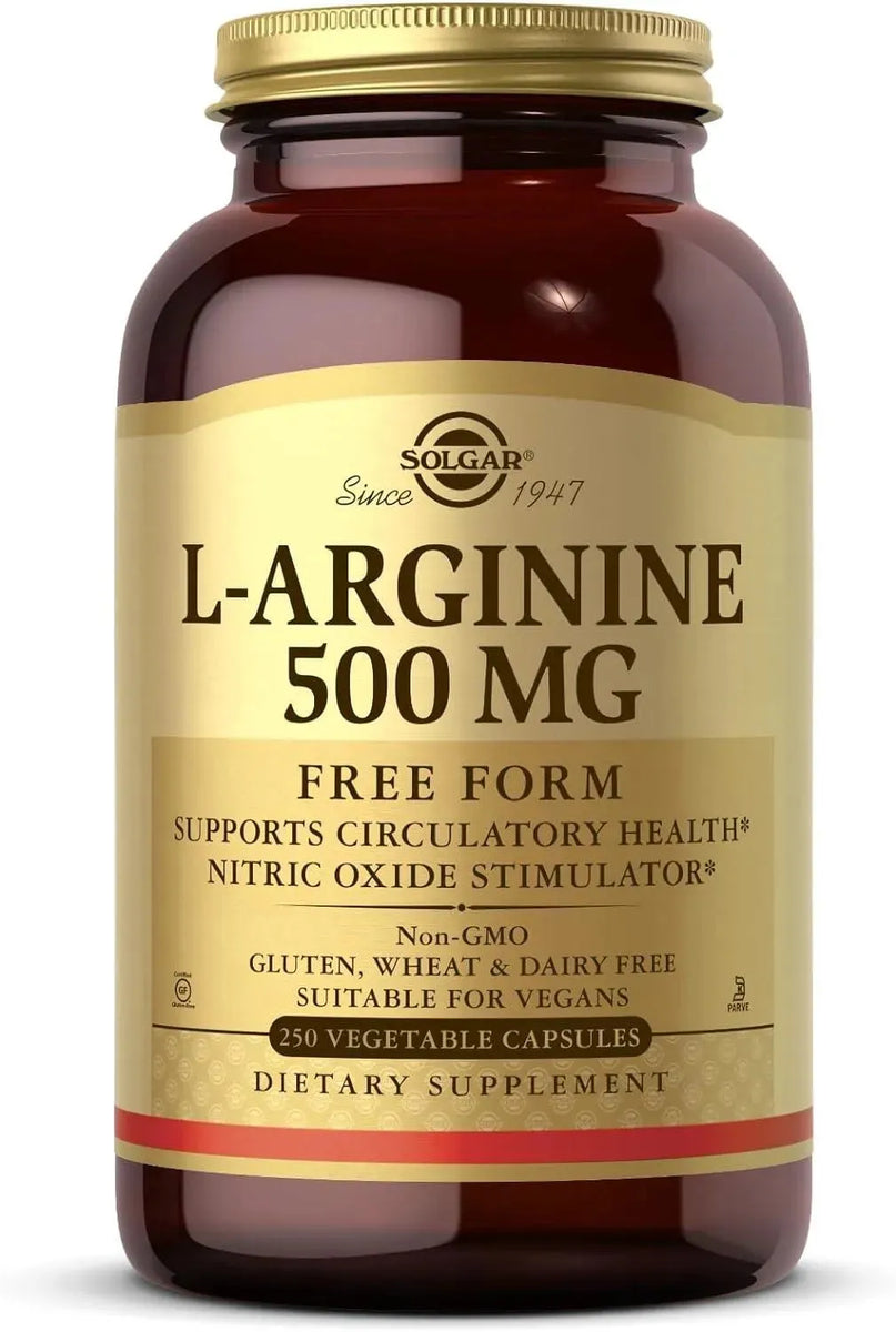 SOLGAR L-Arginine 500Mg. 250 Capsulas – The Red Vitamin MX