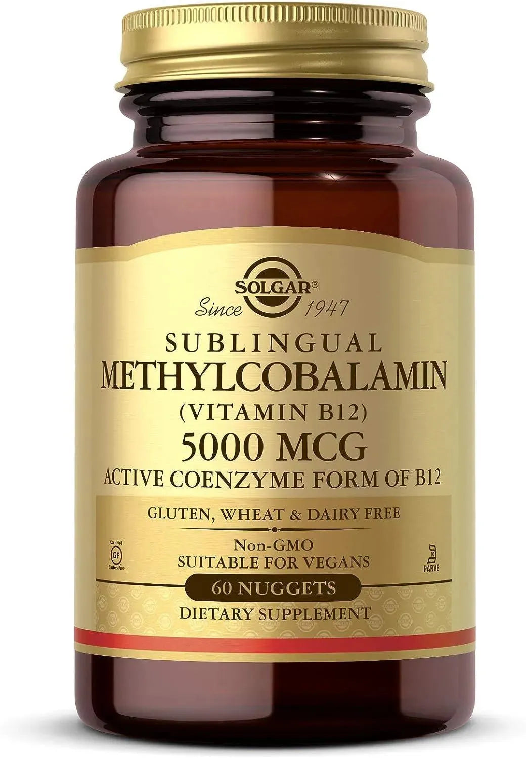 Solgar Methylcobalamin Vitamin B12 5000mcg 60 Tabletas – The Red Vitamin MX