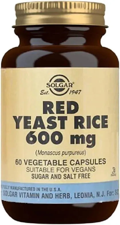 Solgar Red Yeast Rice 600Mg. 60 Capsulas – The Red Vitamin MX