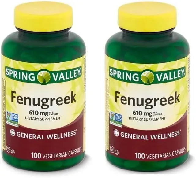 Spring Valley Fenugreek 610Mg. 200 Capsulas – The Red Vitamin MX