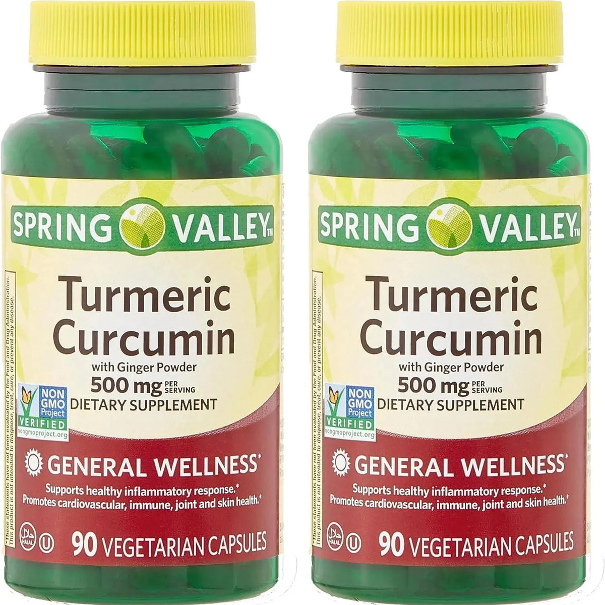 Spring Valley Turmeric Curcumin 500Mg. 180 Capsulas – The Red Vitamin MX