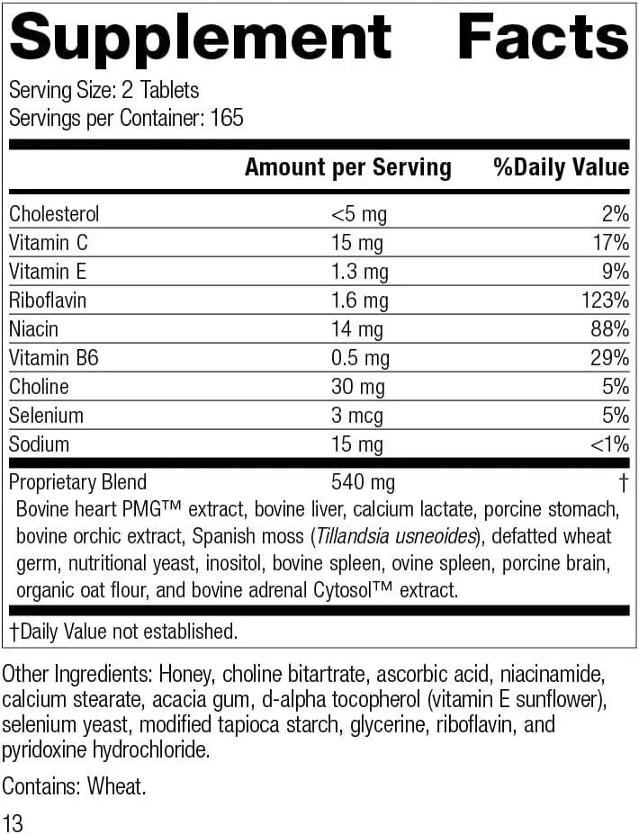 Standard Process Cardio-Plus 330 Tabletas – The Red Vitamin MX