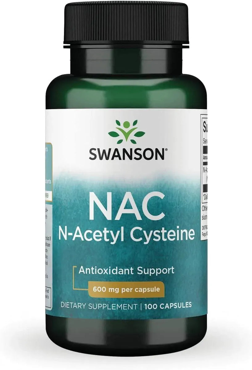 Swanson NAC N-Acetyl Cysteine 600Mg. 100 Capsulas – The Red Vitamin MX