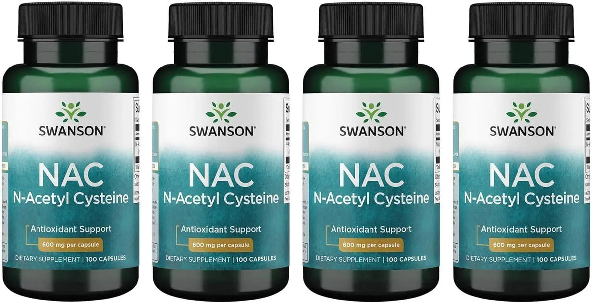 Swanson NAC N-Acetyl Cysteine 600Mg. 400 Capsulas – The Red Vitamin MX