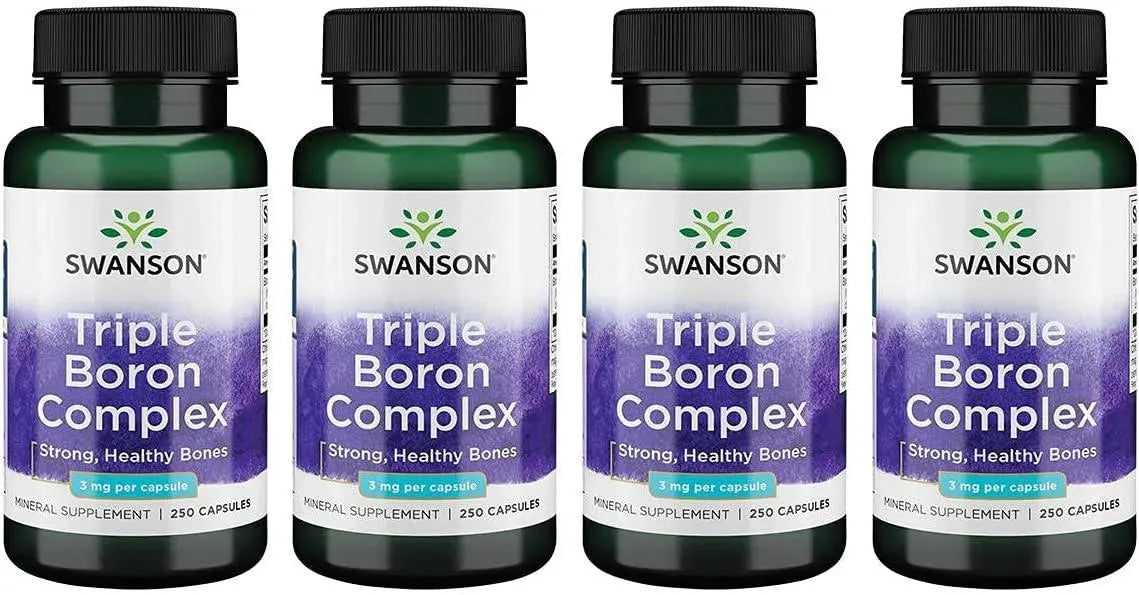 Swanson Triple Boron Complex 3 Mg. 250 Capsulas 4 Pack – The Red Vitamin MX