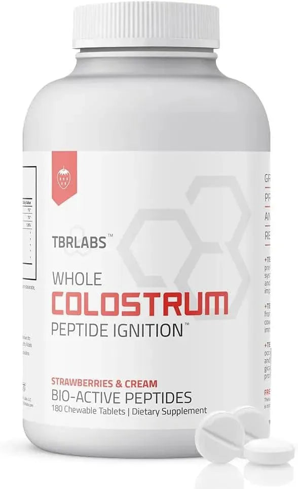TBR Labs Bovine Colostrum 90 Tabletas Masticables – The Red Vitamin MX