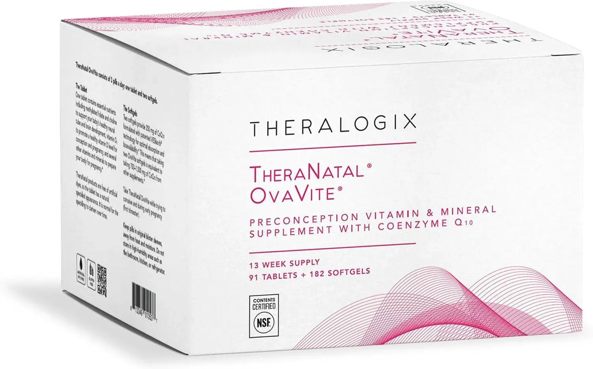 Theralogix TheraNatal OvaVite Preconception Vitamins 91 Tabletas y 182 – The Red Vitamin MX