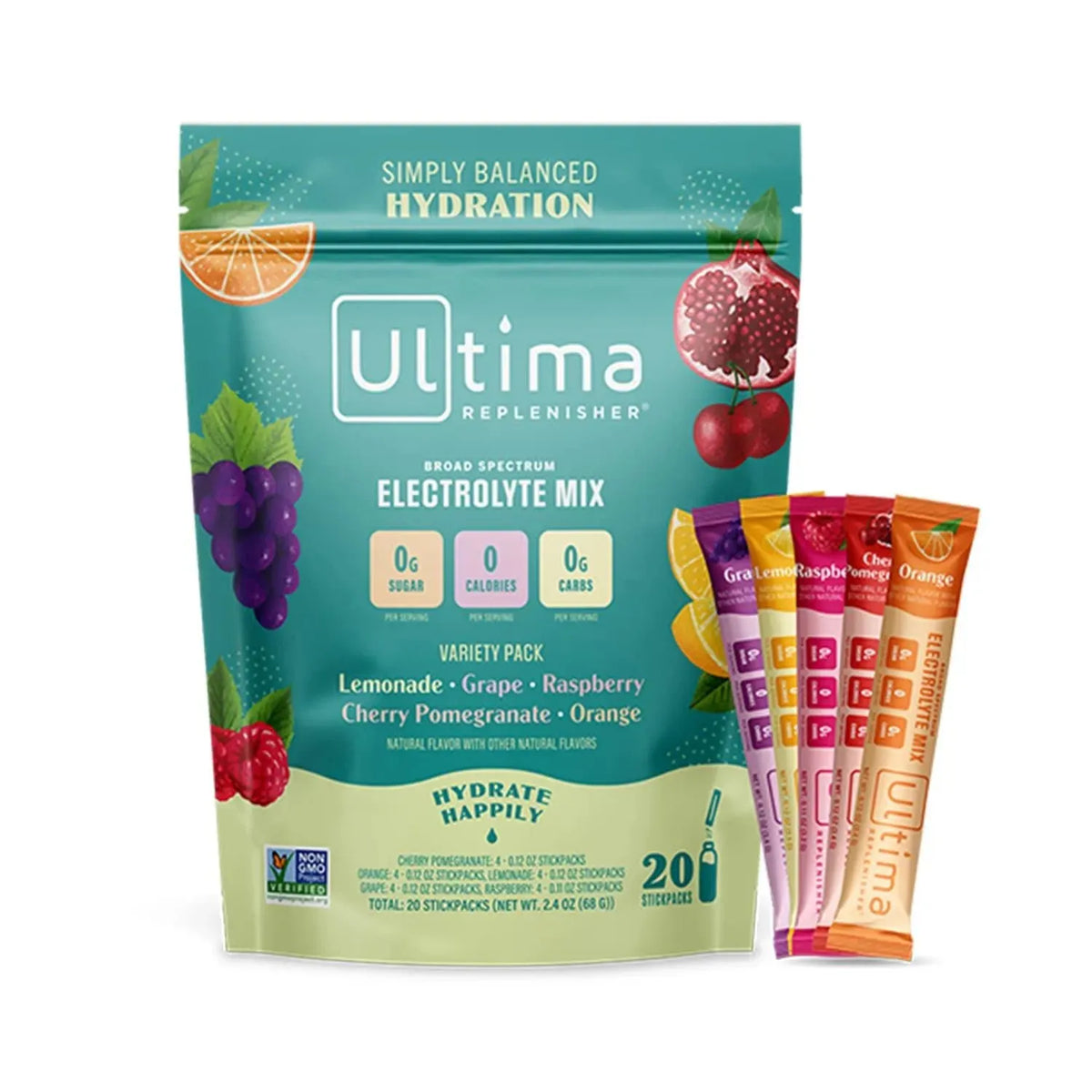 Ultima Replenisher Hydration Electrolyte Keto & Sugar Free 20 Paquetes ...