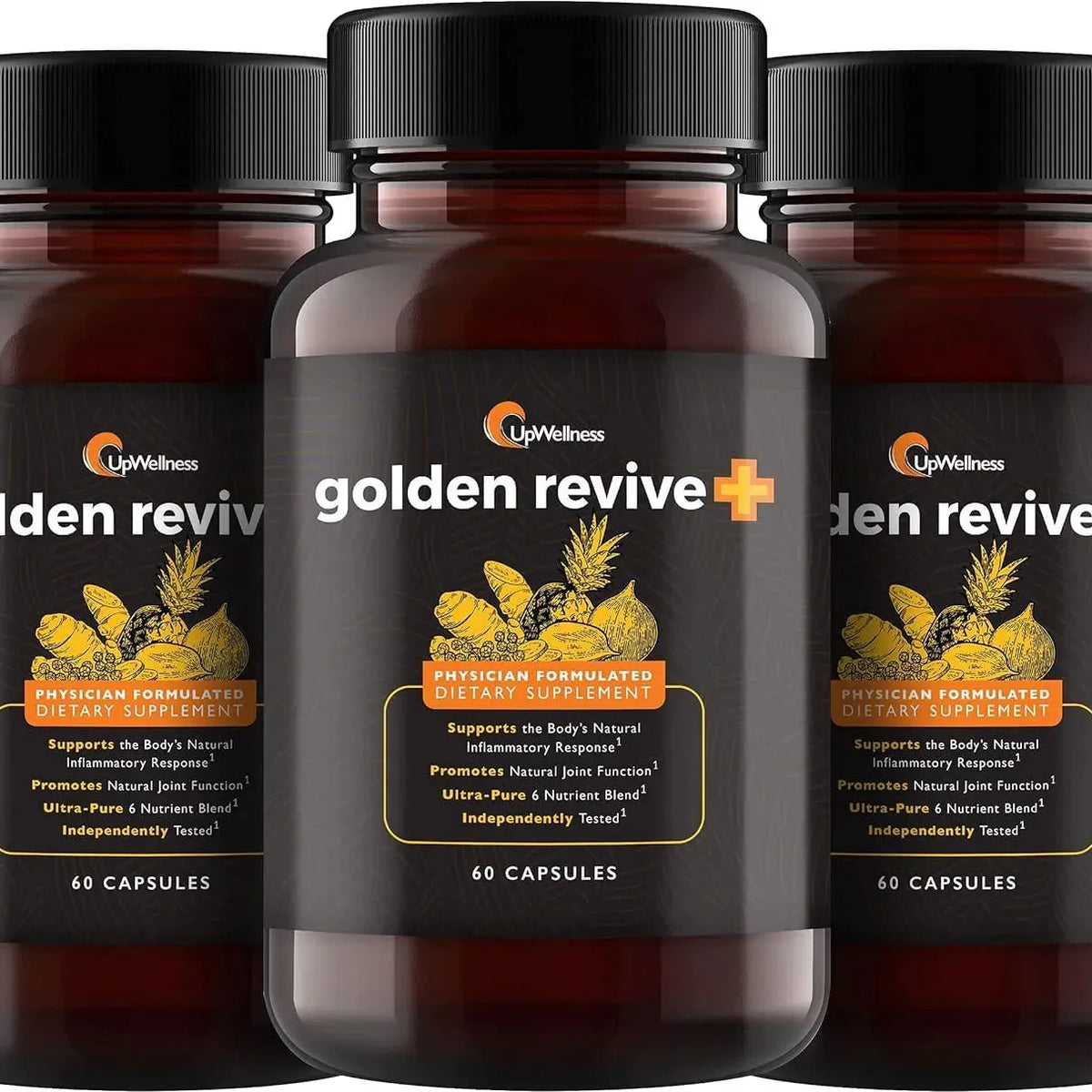 Golden Revive + Joint Support with Quercetin and Magnesium 60 Capsulas ...