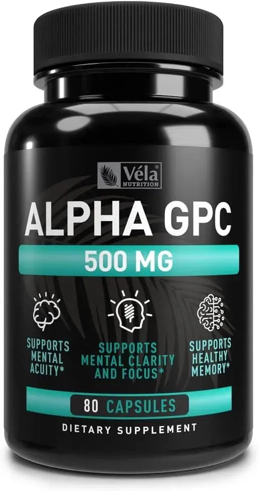 Vela Alpha GPC 500Mg. 80 Capsulas – The Red Vitamin MX