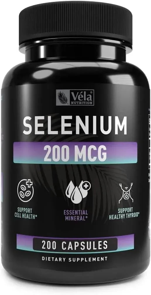 Vela Nutrition Selenium 200mcg 200 Capsulas – The Red Vitamin MX