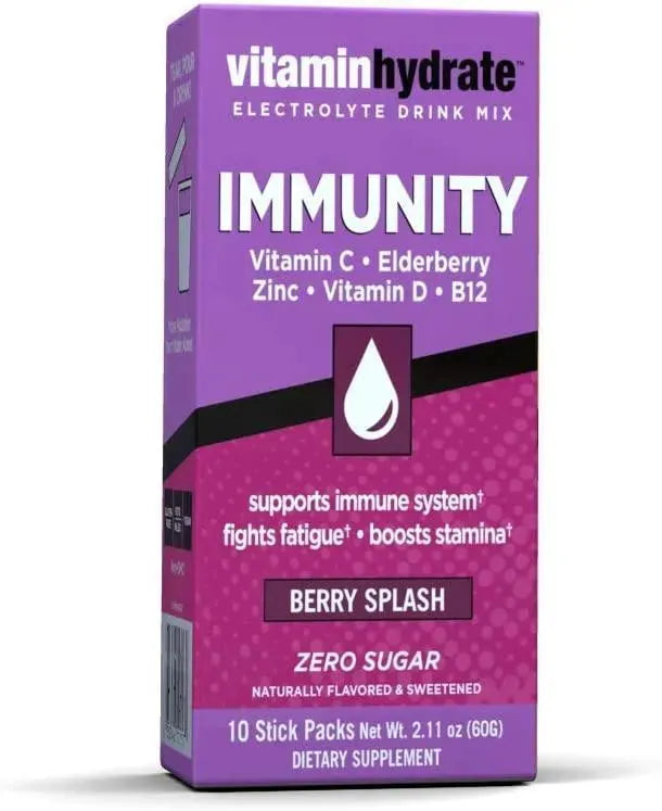 VitaminHydrate Hydration Powder Electrolyte Supplement Drink Mix 10 Pa ...