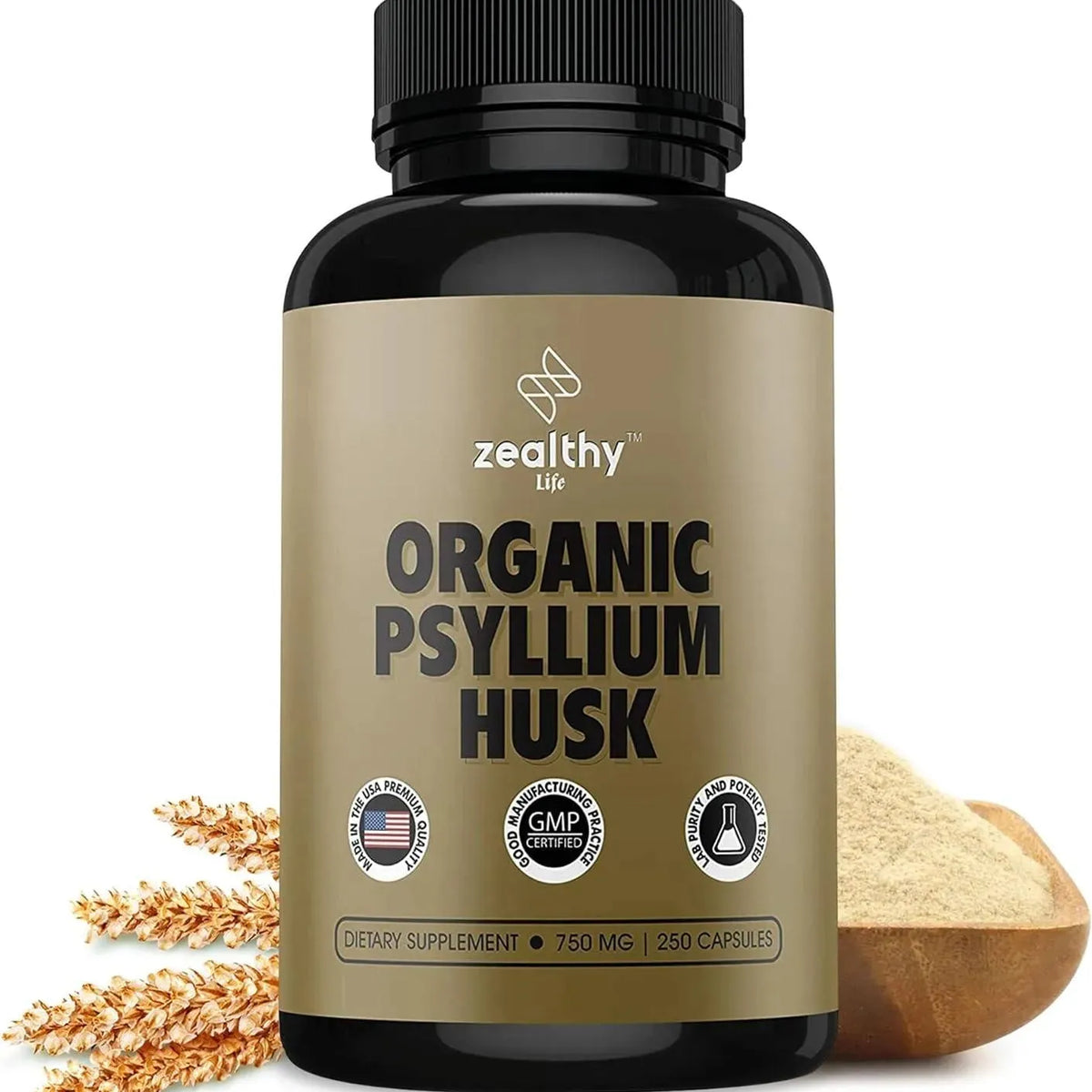 Zealthy Life Psyllium Husk 250 Capsulas – The Red Vitamin MX