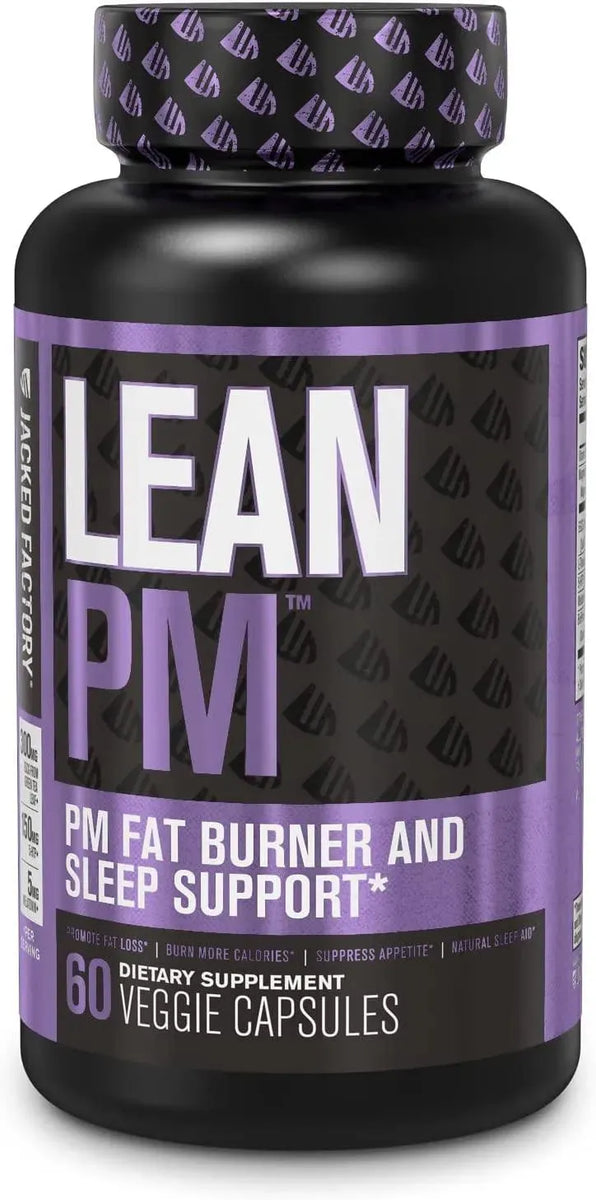 Jacked Factory Lean PM Night Time Fat Burner 60 Capsulas – The Red ...