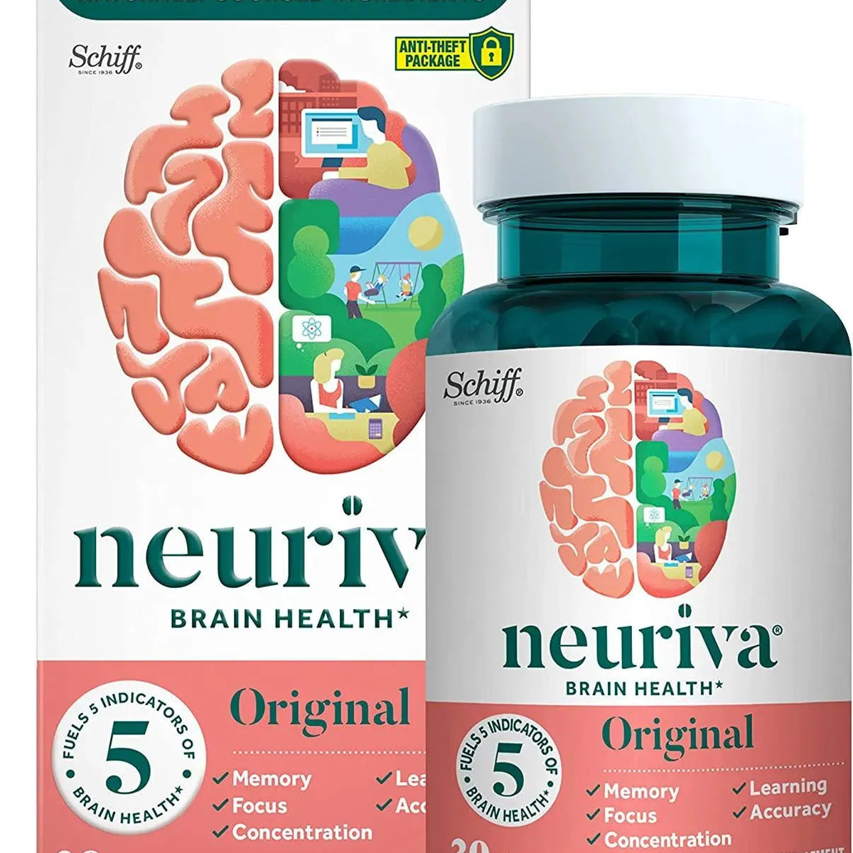 Neuriva Brain Health Original Brain Supplement For Memory 30 Capsulas ...